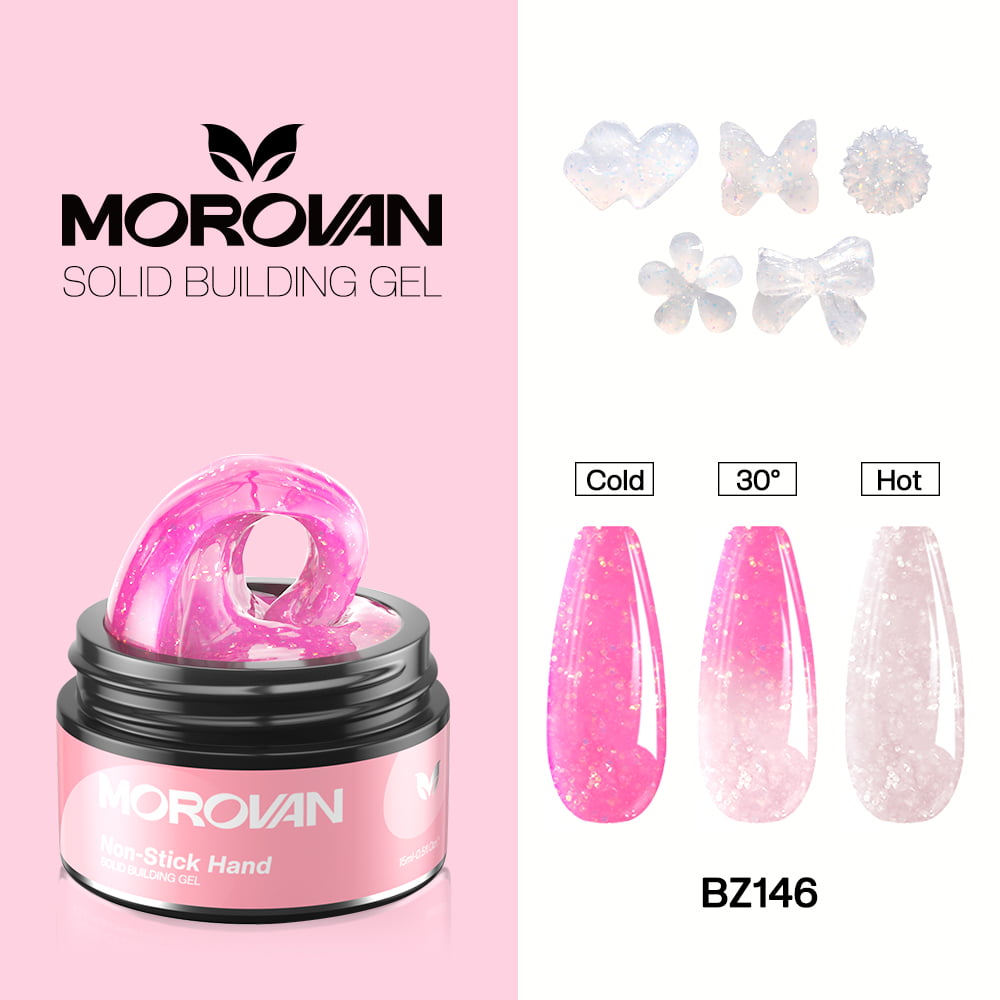 Single Solid Extension Nail Gel Builder Solid Gel Polish | MOROVAN