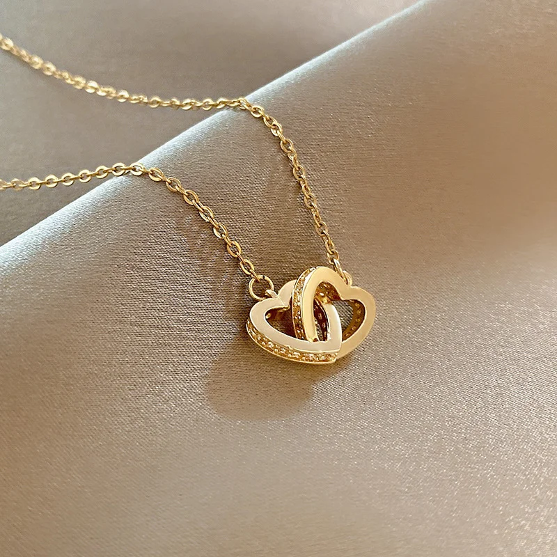 DOUBLE HEART NECKLACE