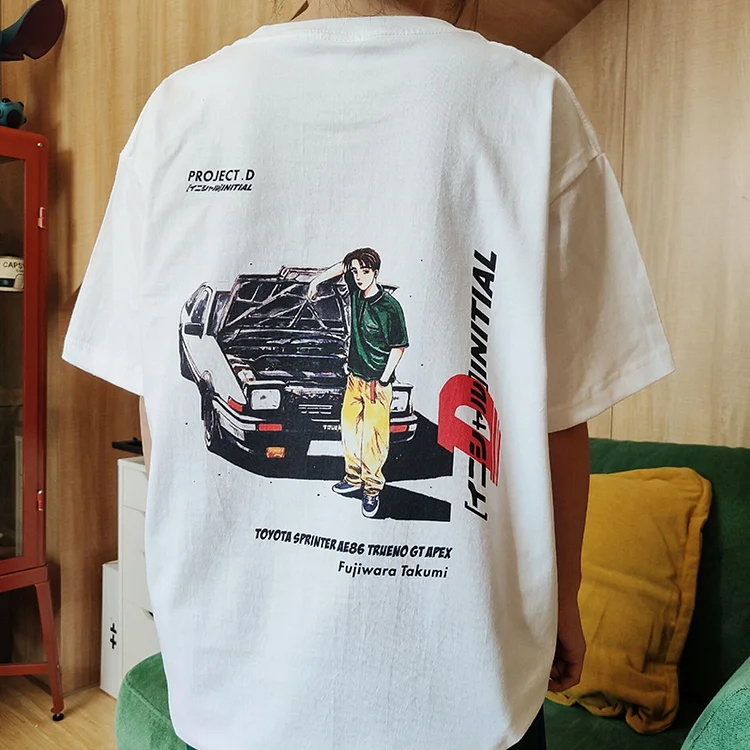 Pure Cotton Initial D Fujiwara Takumi T-shirt
