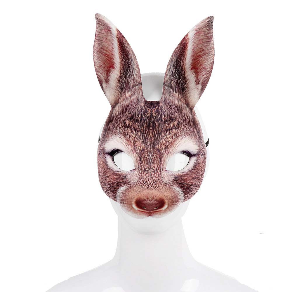 Adult Rabbit Mask For Halloween Easter Mardi Gras Carnival Party Animal ...