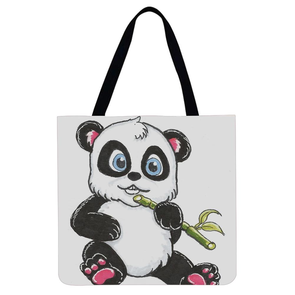 panda linen bag