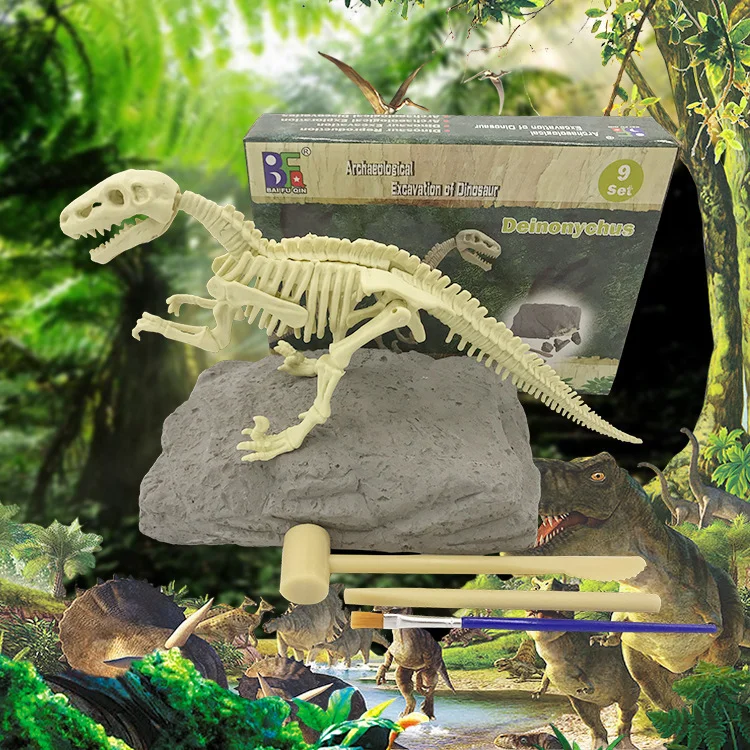 Educational Dinosaur Fossil Excavation Toys