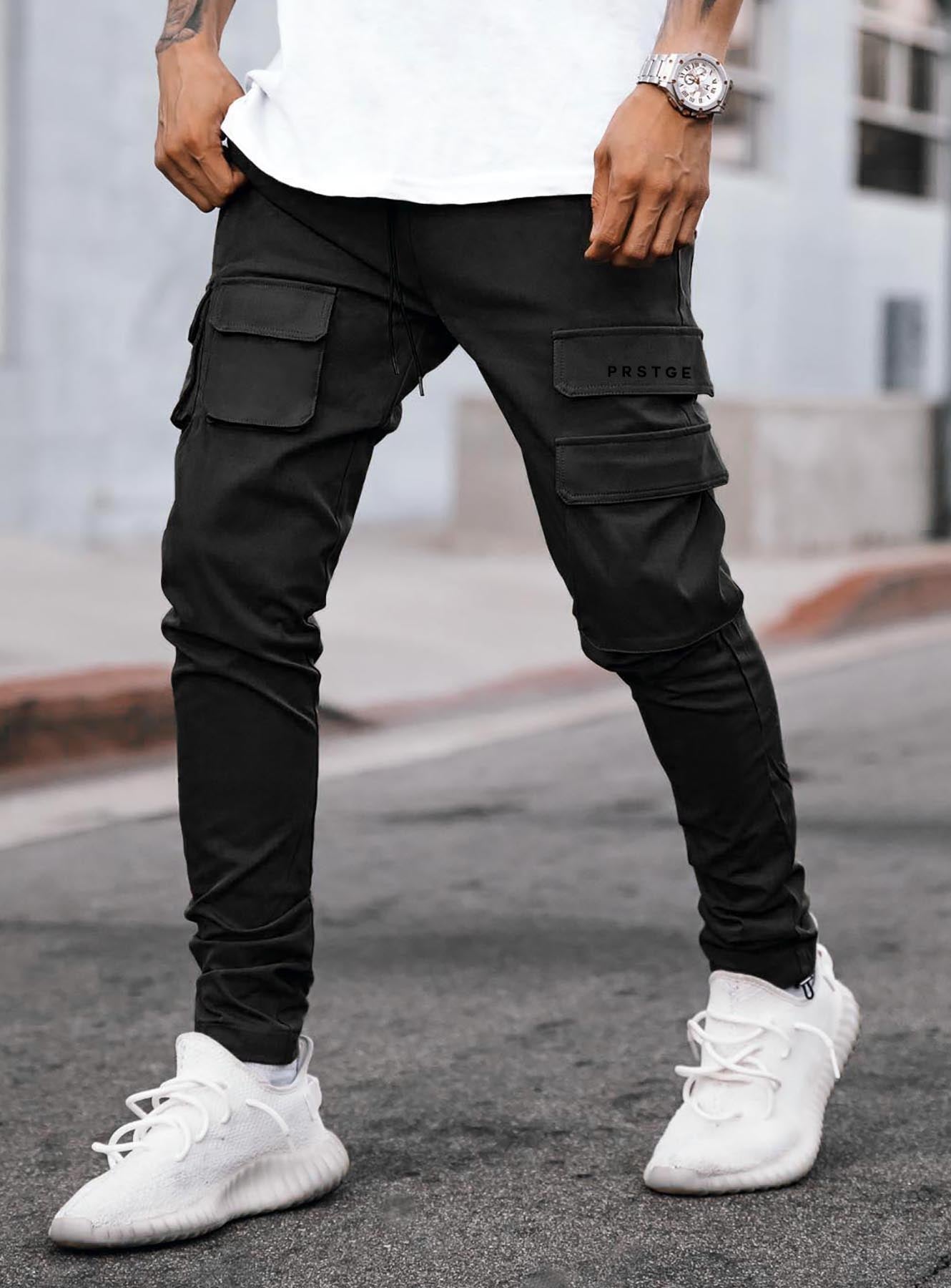 Utility Cargo Pants V6 in Black