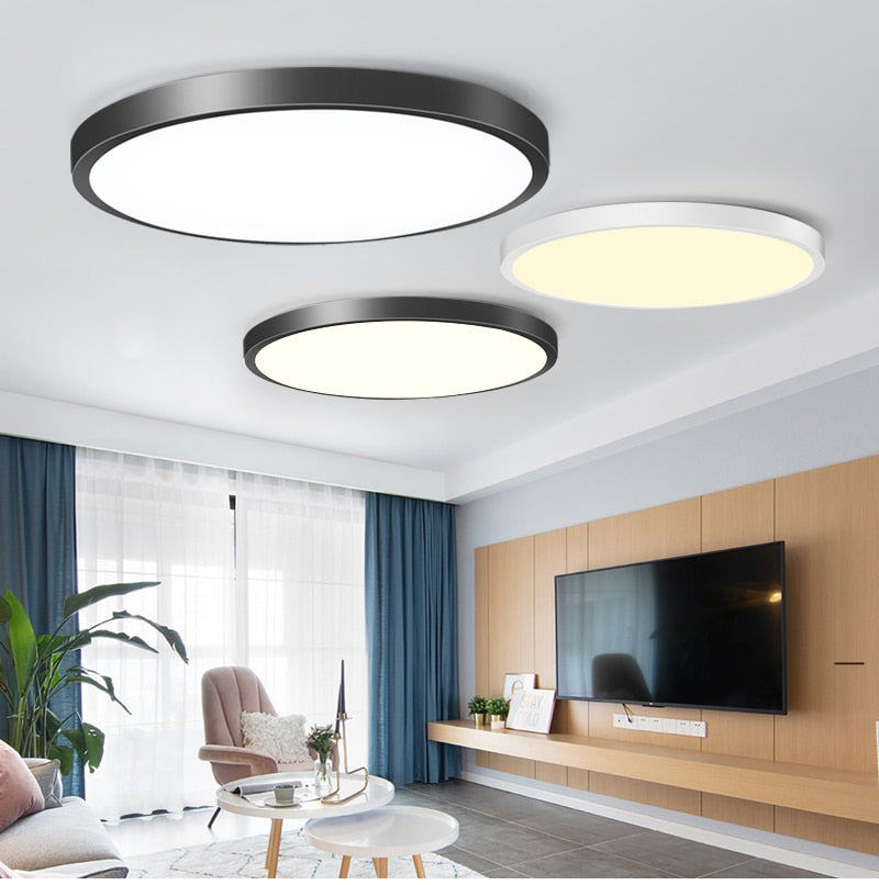 LED Ceiling Lights 30/50/70W Modern Ceiling Lamps for Living Room Kids ...