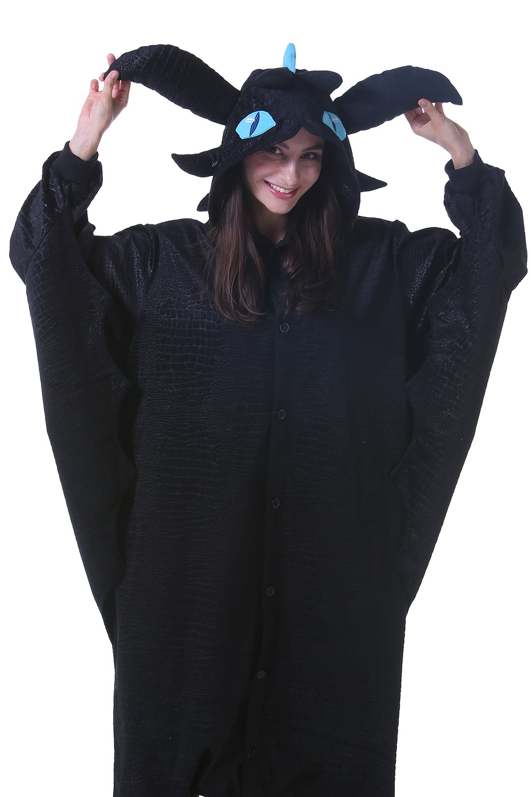 Black Dragon Kigurumi animal onesie costumes for adult