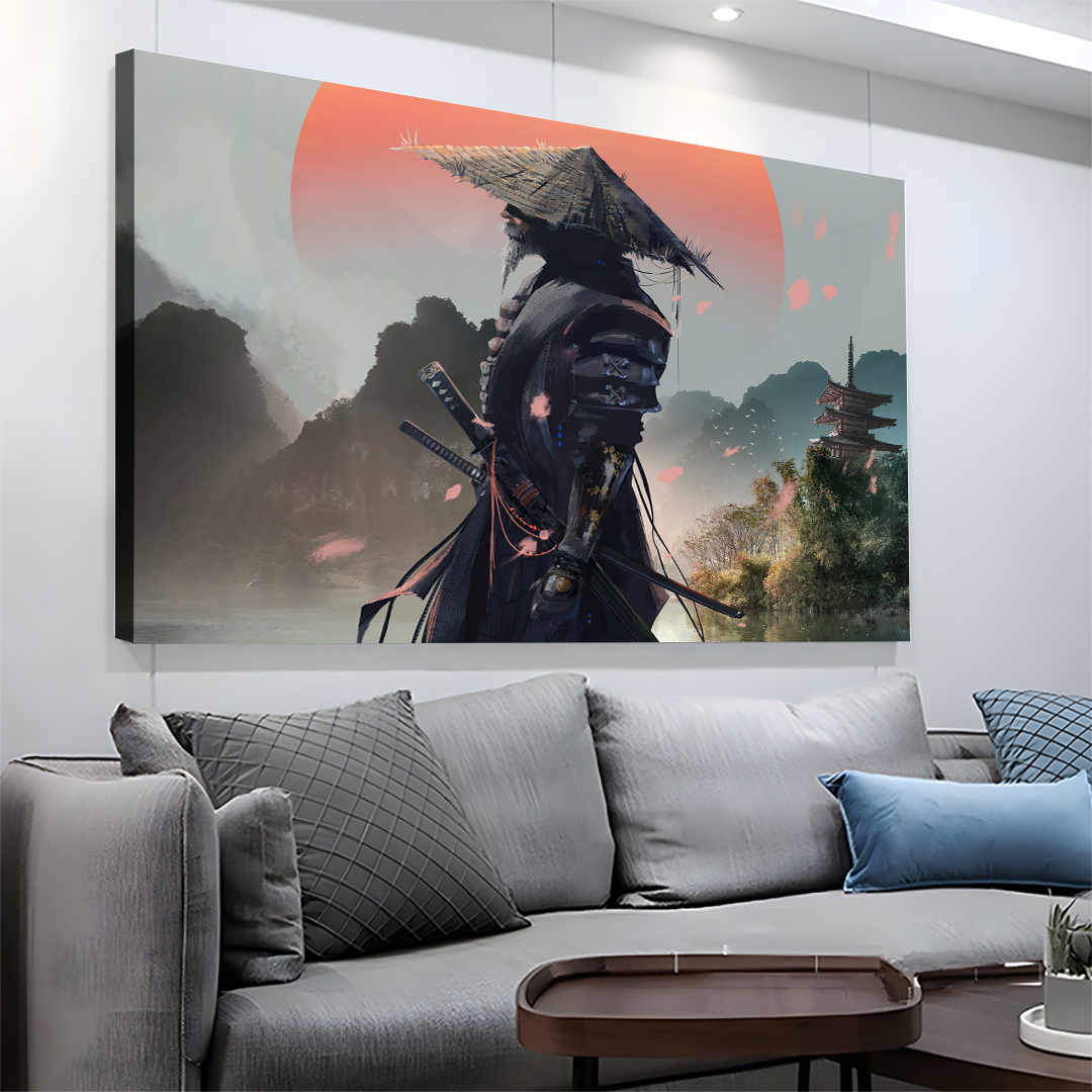 Well-paid Retainers of the Daimyo Canvas Wall Art