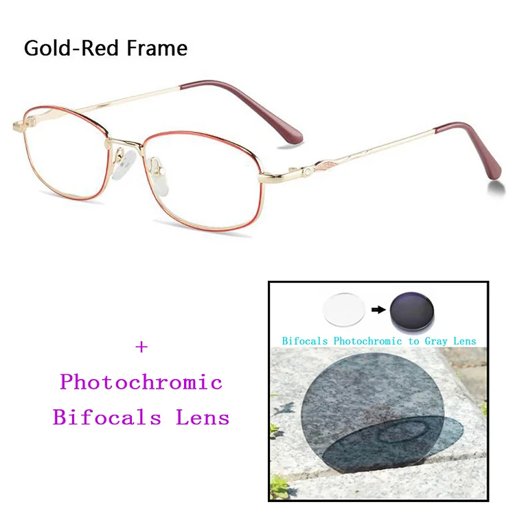Women Photochromic Bifocal Reading Sunglasses Female Set with Diamond ...