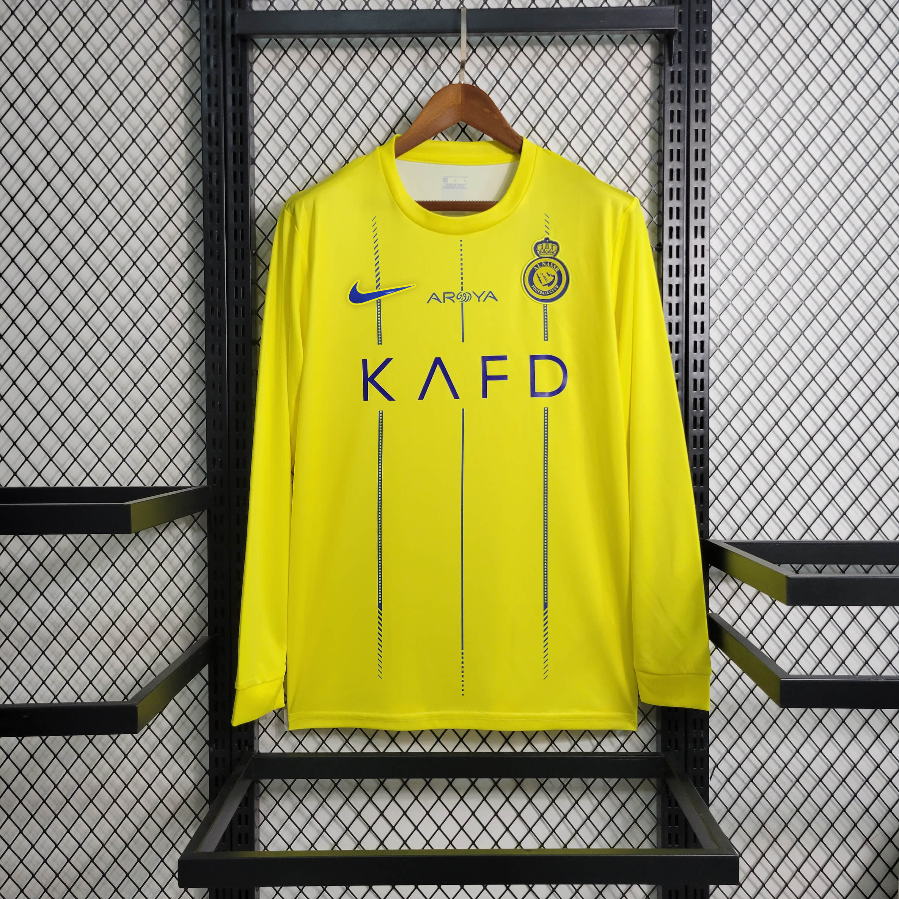 Al Nassr FC Long Sleeve Home Shirt Kit 2023-2024 - Yellow