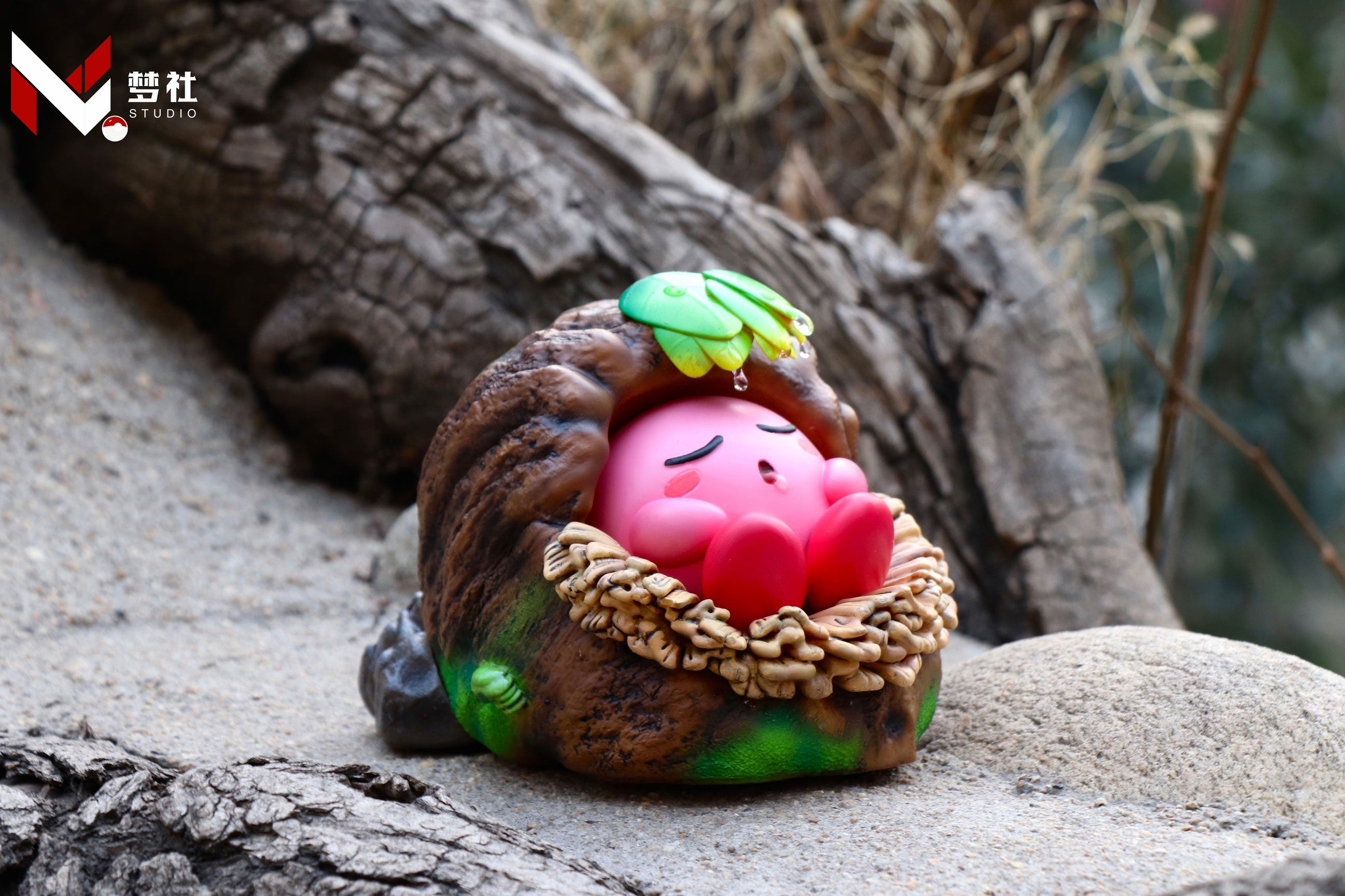 Tree Hole Kirby - Kirby Resin Statue - MengShe Studio [In Stock]