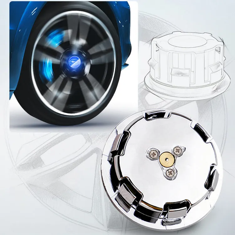 Greetlight Subaru-Compatible Magnetic Suspension Hub Caps & LED ...