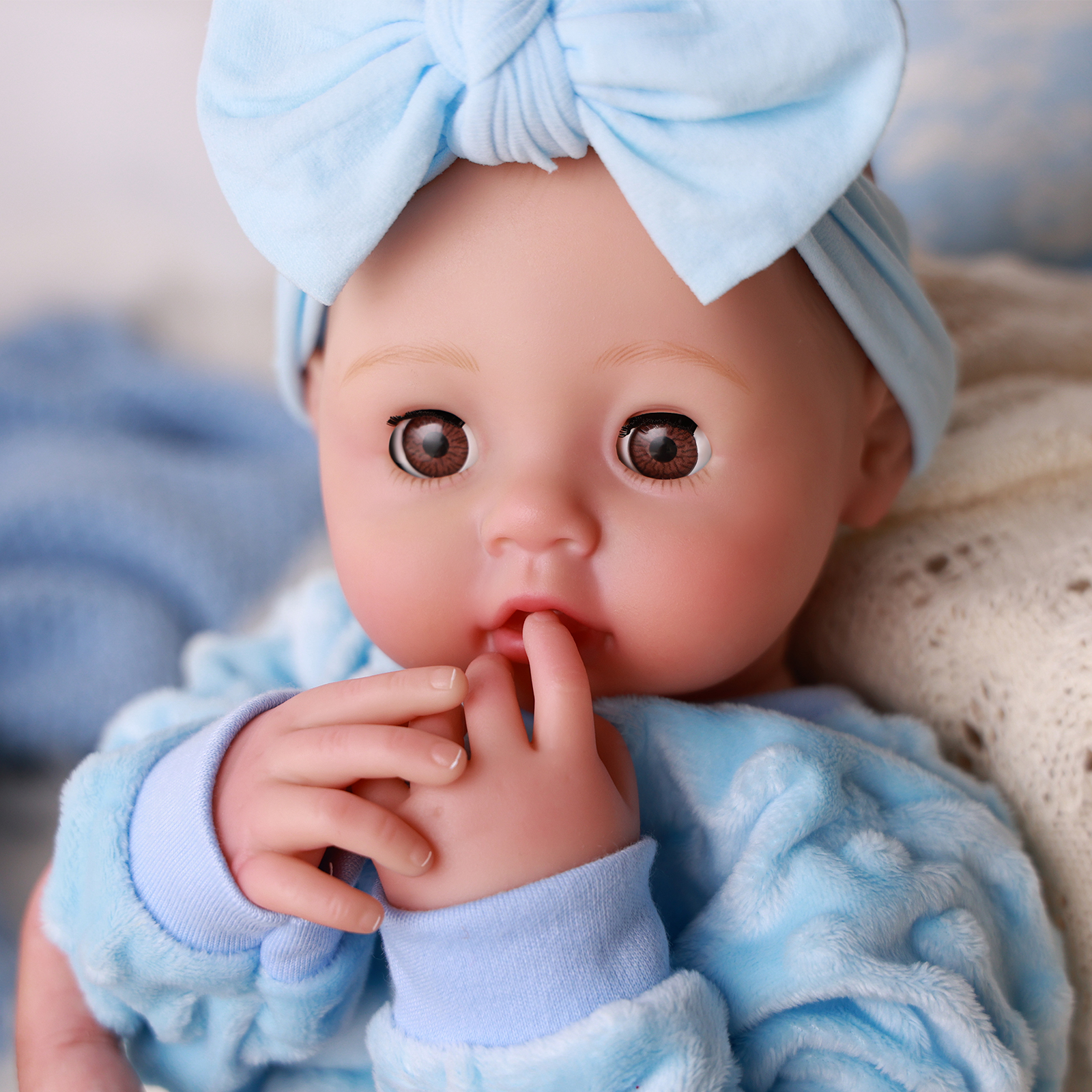 Open & Close Eyes Reborn Baby Terry 17'' Newborn Girl