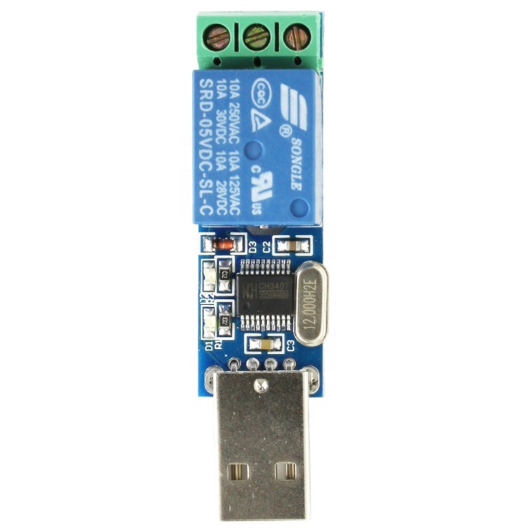 1 Way USB Relay Board Computer Smart Relay Remote Control Switch CH340 ...