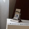 Mechanical Desk Calendar Flip rotating Perpetual Calendar
