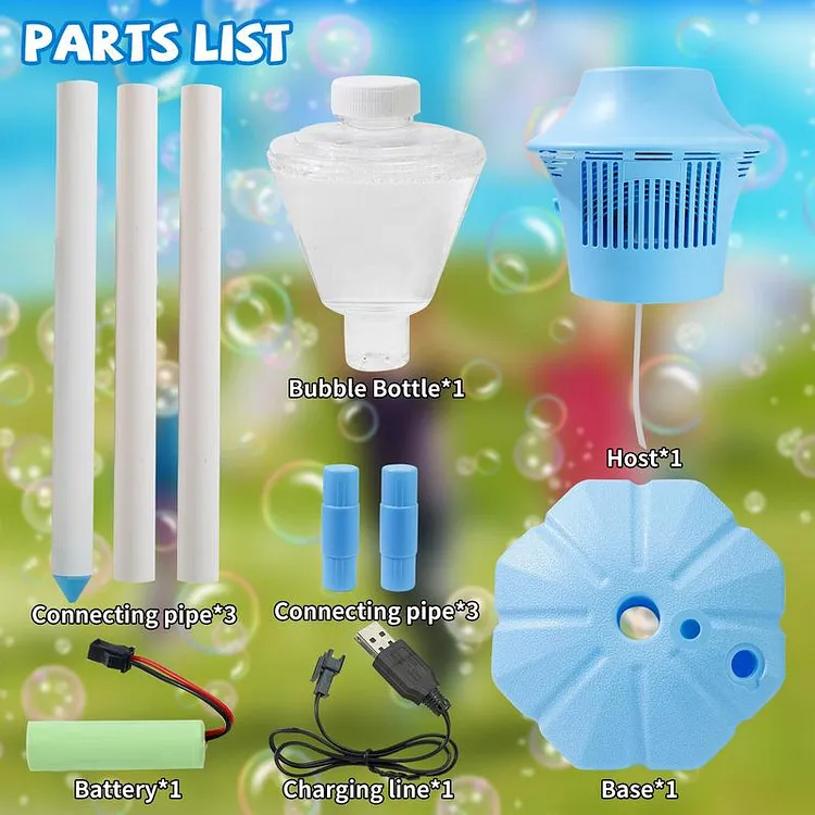 🫧🫧Fully automatic adjustable height stand bubble machine