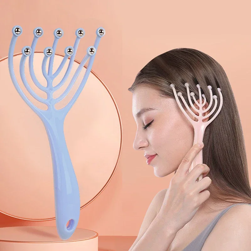 9 Claws Head Massger Streamlined Ball Body Relaxation Scalp Massage ...