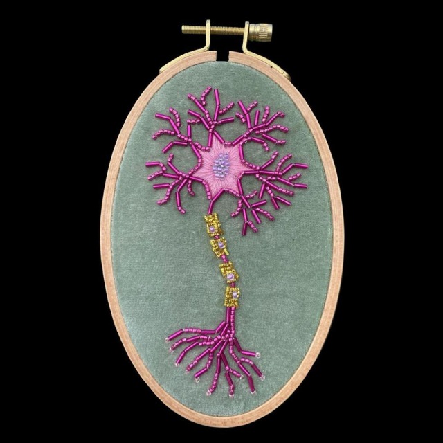 Neuron Beadwork Anatomical Embroidery Kit