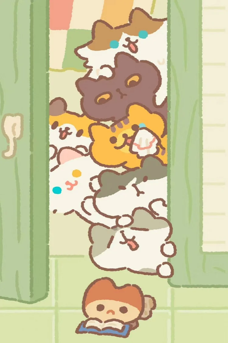 Lovely Stacked Cats 40*60CM(Canvas) Diamond Painting