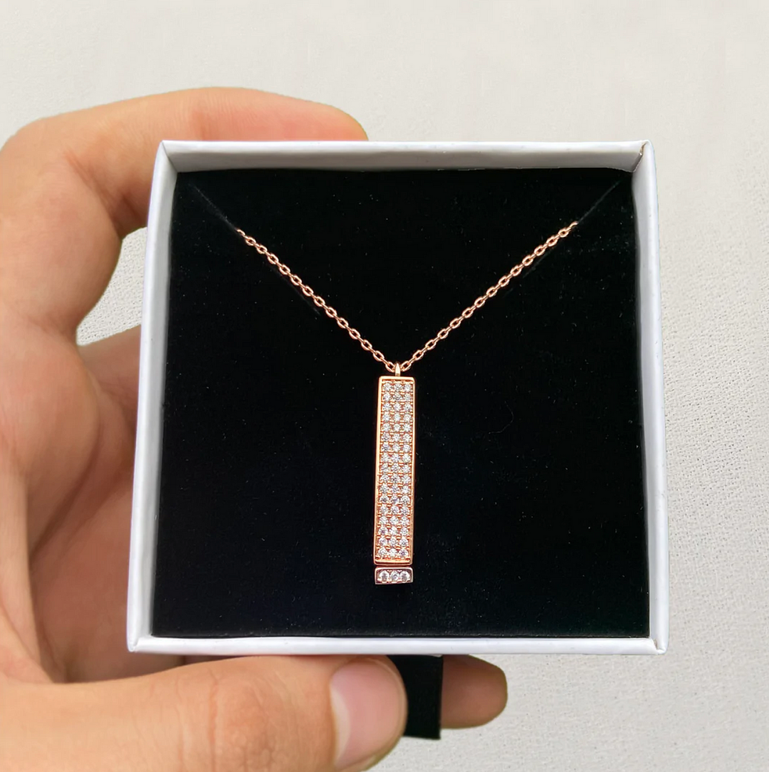 Personalized Message Bar Necklace