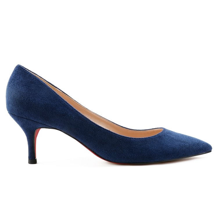 60mm Kitten Heels Pumps Summer Daily Suede