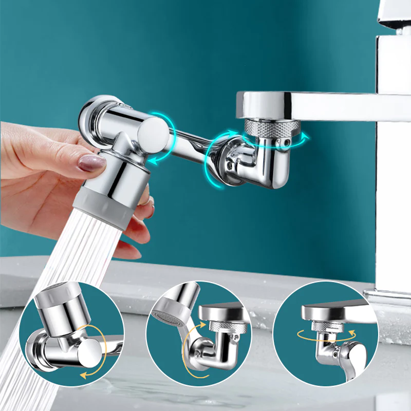 Robinet universel pivotant à 1080° d'extension multifonctionnel rotatif ...