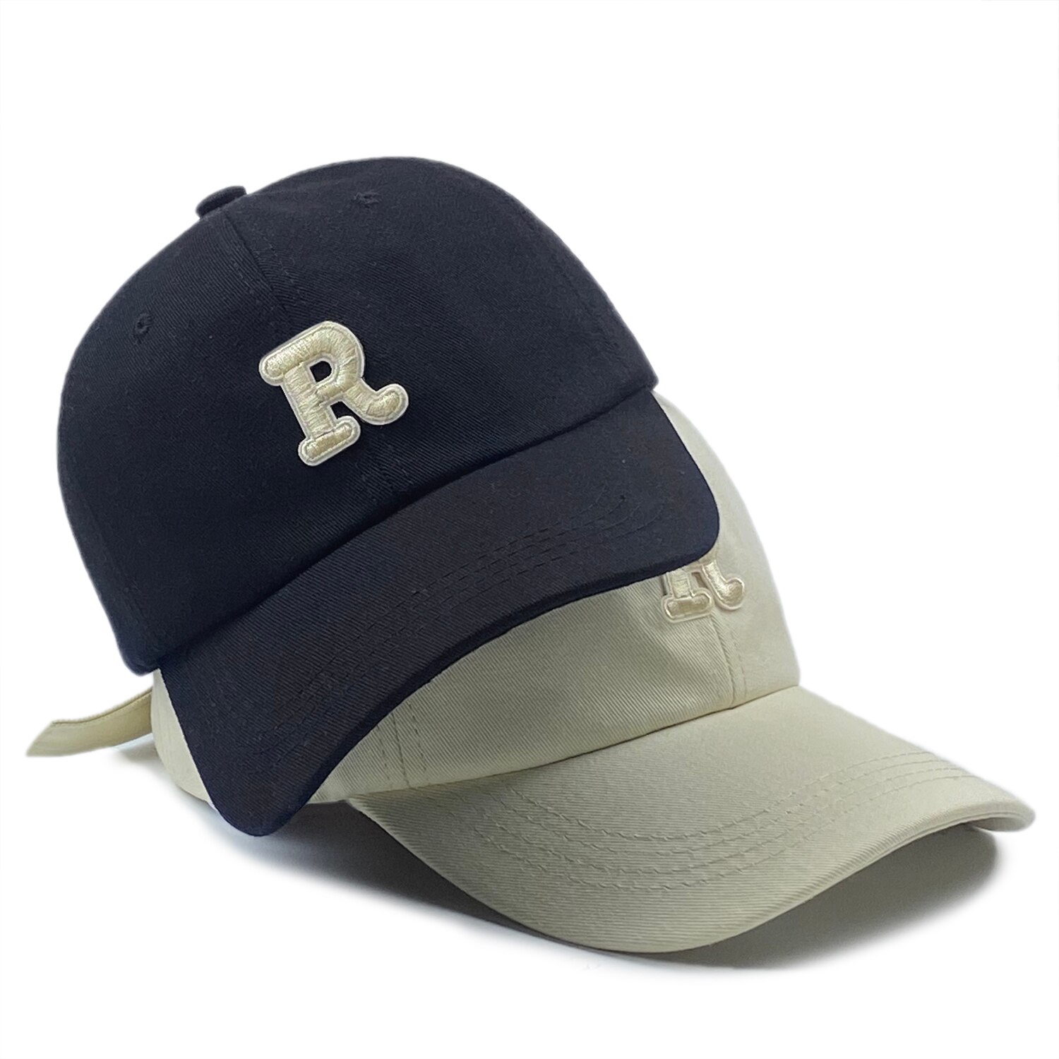 2023 Unisex Letter R Embroidery Cotton Soft Baseball Cap Men Women Hip ...