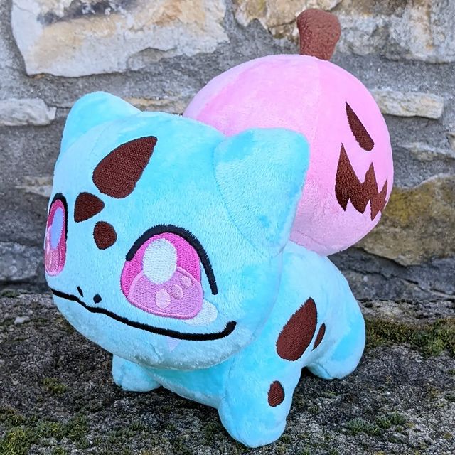 Bulbasaur Plush Sewing Templates(8 PCS)-Tutorial Included