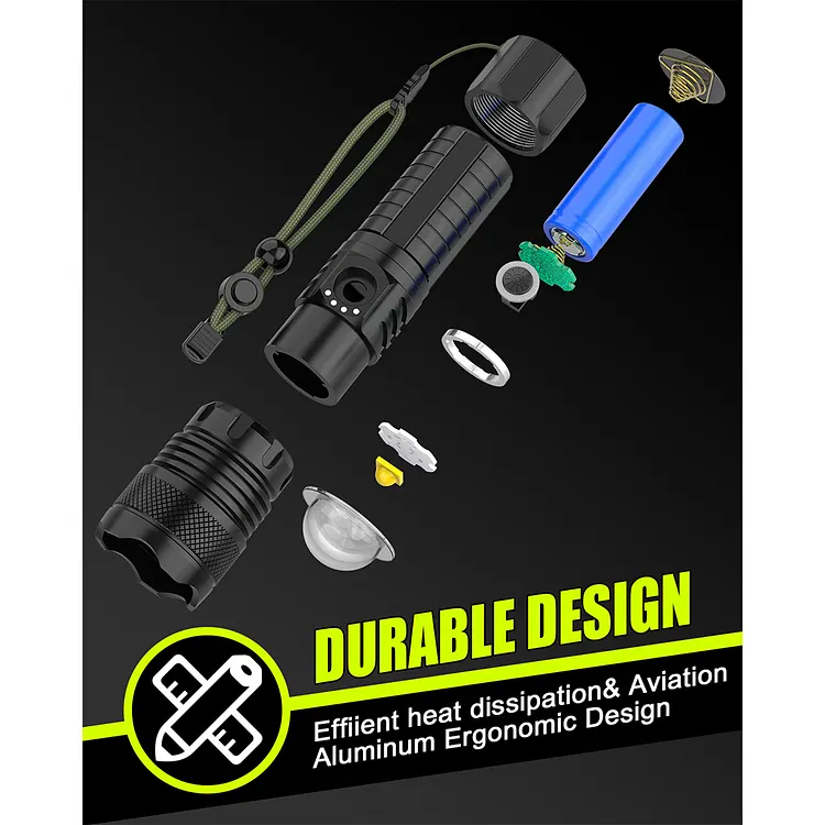 Victoper P50 LED Flashlights, High Powered 10000 Lumens Super Bright ...
