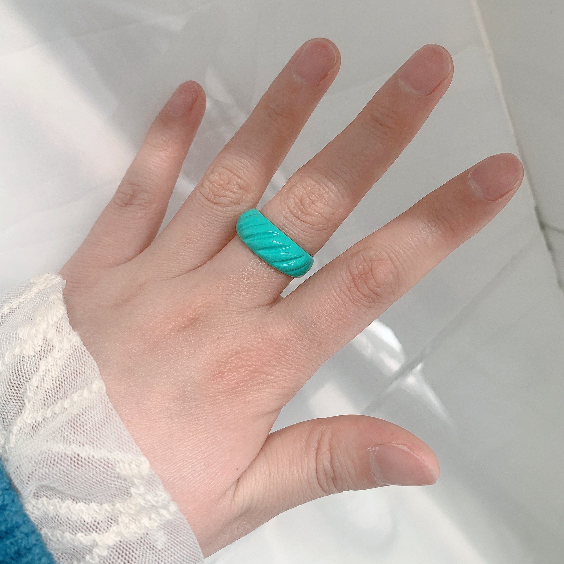 CANDY COLOR OPEN RING