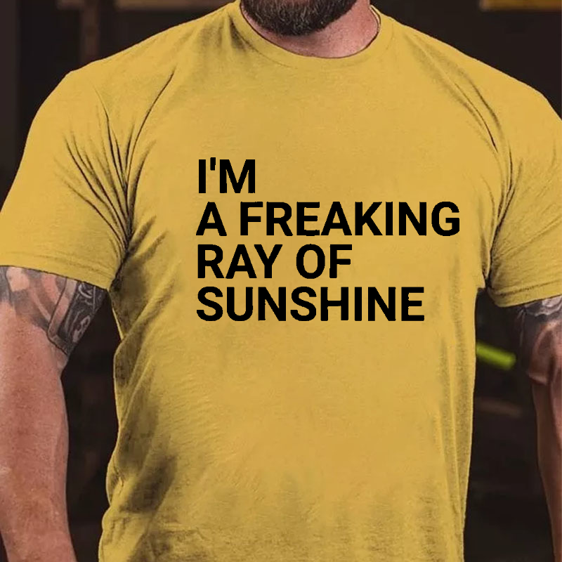 I'm A Freaking Ray Of Sunshine Funny Joke T-shirt