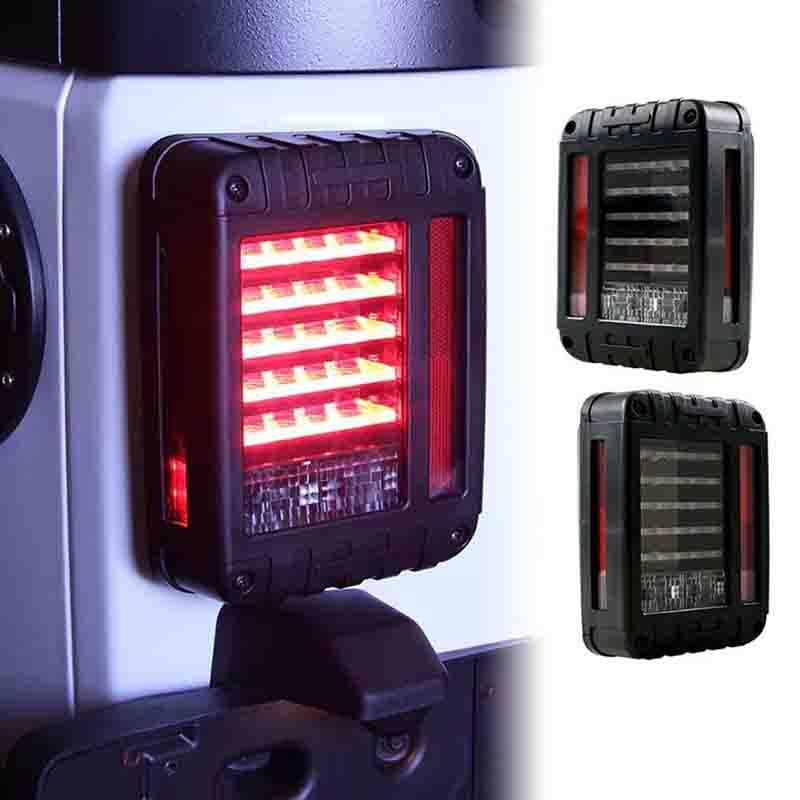 Greetlight Spartan LED Tail Lights For Jeep Wrangler JK JKU 2007 - 2018
