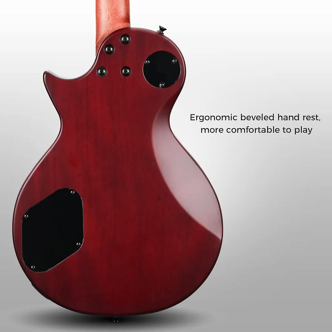 Asmuse 39 Inch LP Electric Guitar Kit, Solid Body Les Paul Style ...