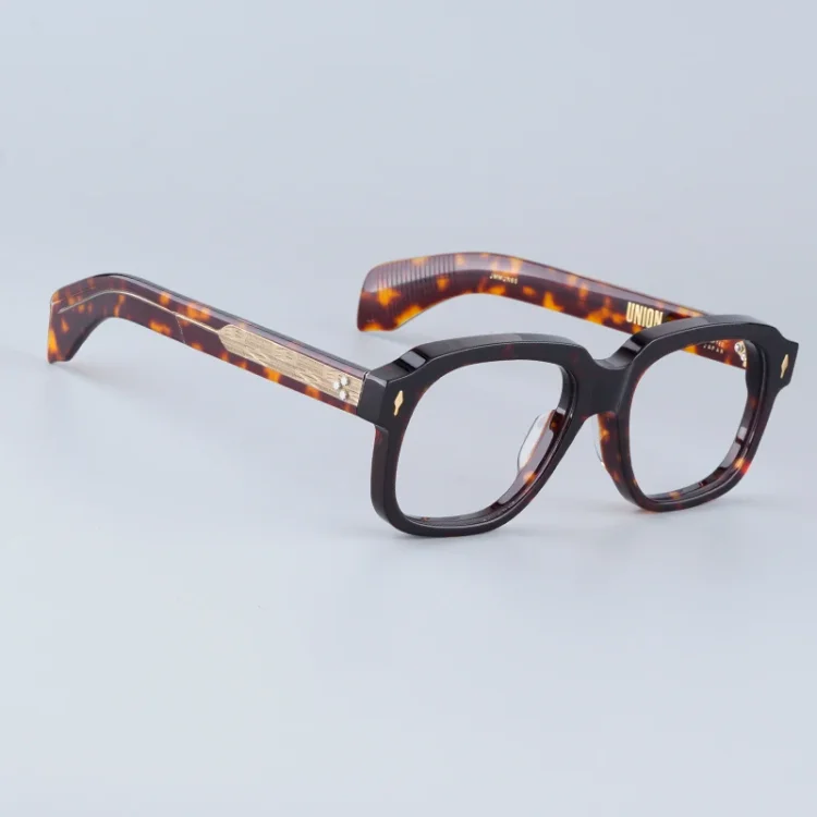JMM Union Eyeglasses Designer Men Handmade Acetate Black Tortoise Japan ...