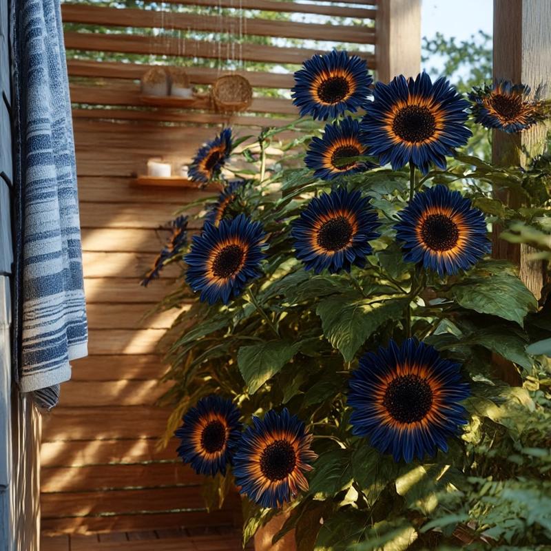 Midnight Blaze Sunflowers Seeds – Fiery Blooms That Light Up Your Garden