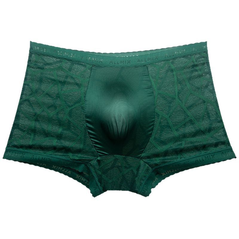 Men's Sexy Translucent Ice Silk Thin Boxer Briefs