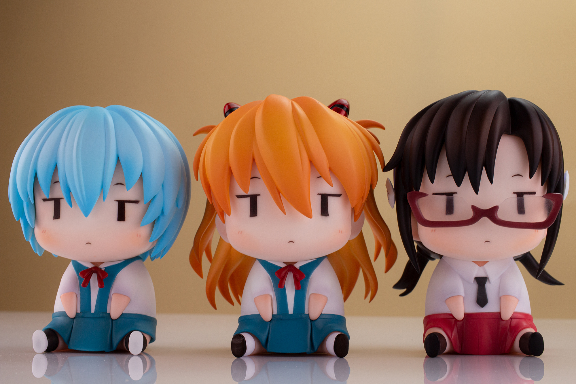 Chibi Ver. Asuka Langley Soryu & Rei Ayanami & Mari Makinami ...