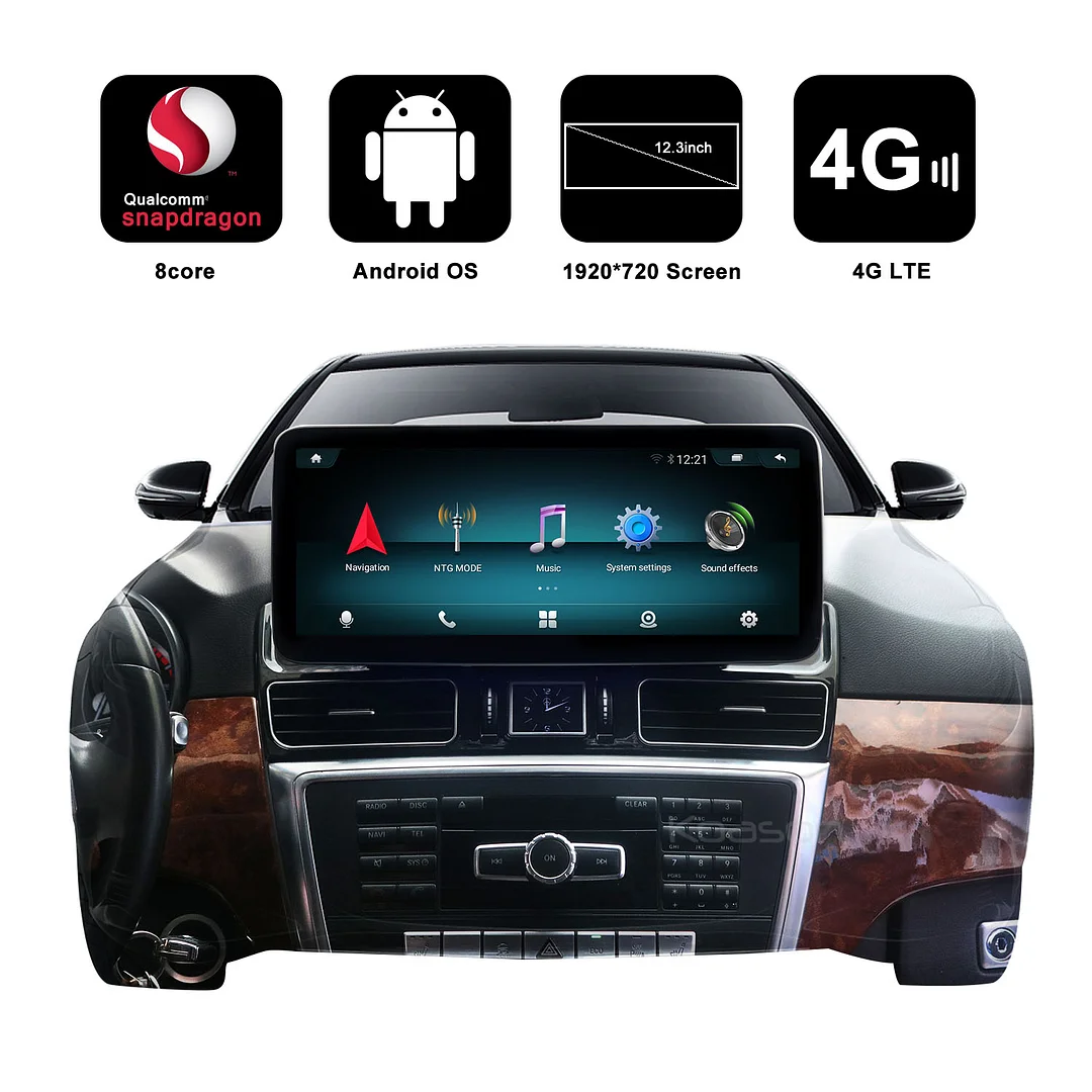 Koason Android Display CarPlay GPS Navigation Car Multimedia Player for ...