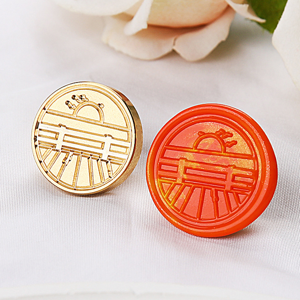 Travel Series Stamp Head 3D Relief Copper Head for Wedding Card (Dusk)