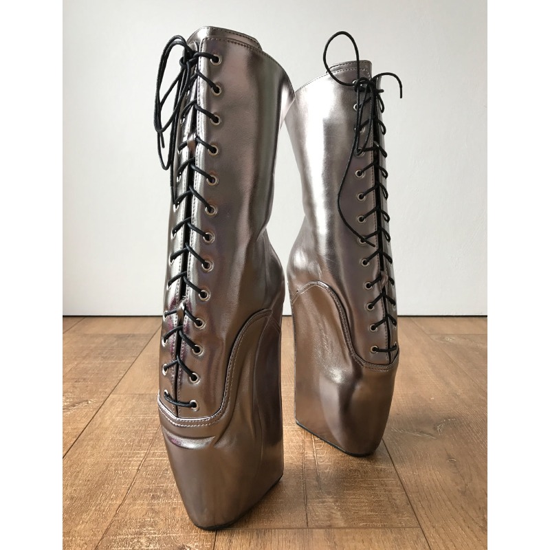 Roma Begin Ii Ballet Wedge Hoof Sole Heelless Fetish Pointe Booties In ...
