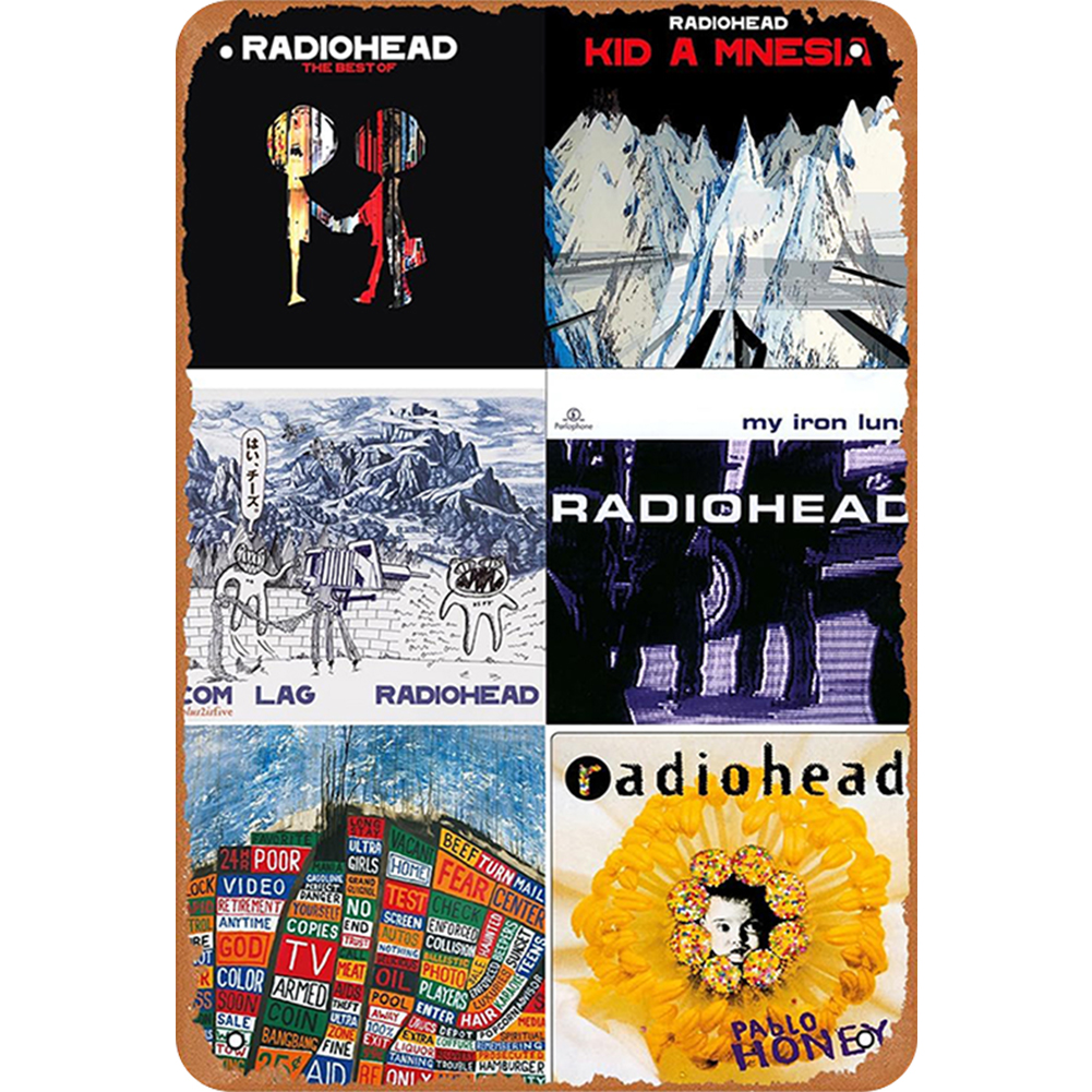 20*30cm/30*40cm - Radiohead - Vintage Tin Signs