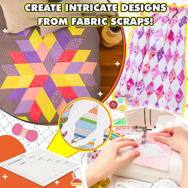 60 Degree Diamond Quilting Ruler