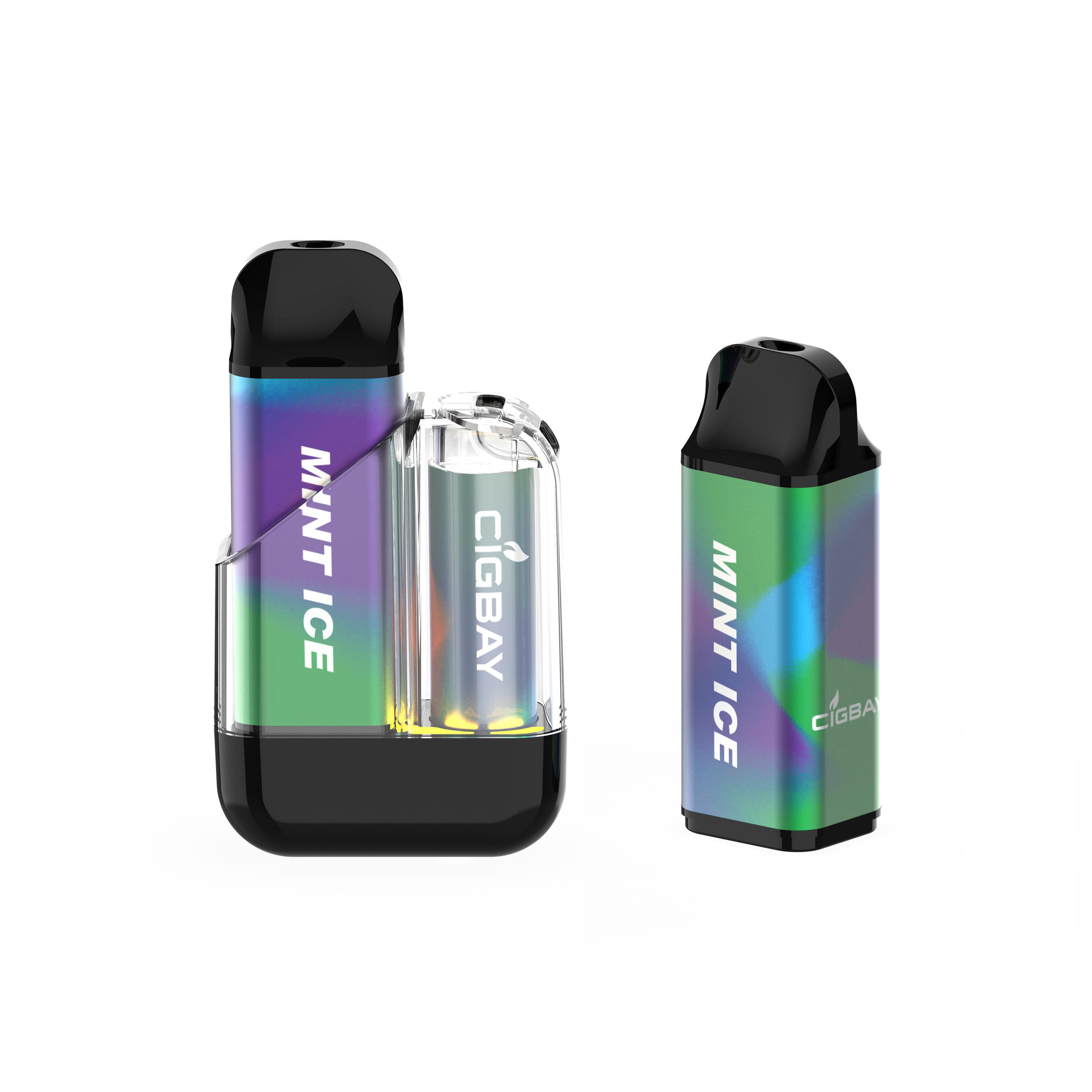 cigbayvape Disposable vape pod 3500 puff 7ml transparency changeover