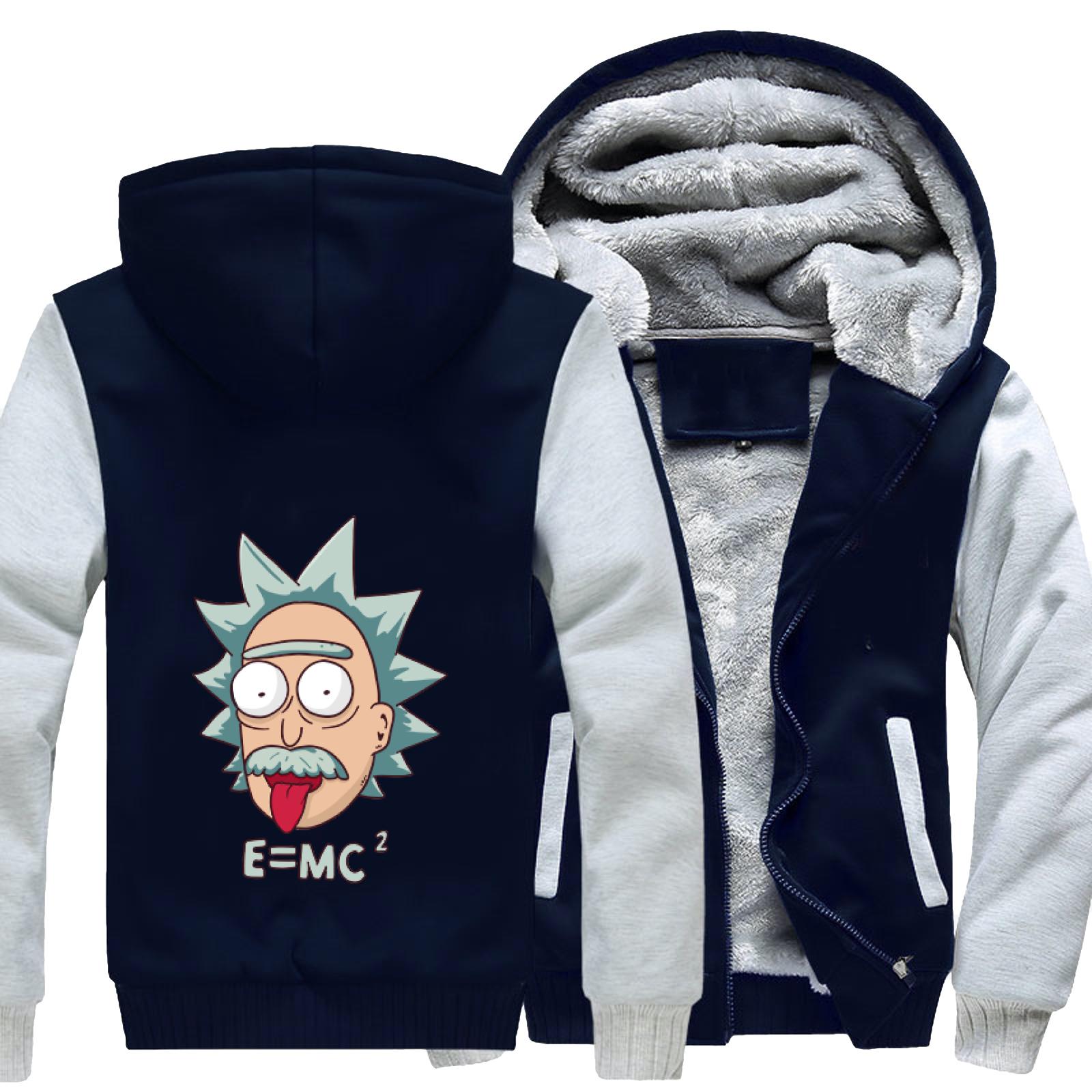 Einstein Rick And The Mass Energy Formula, Rick And Morty Fleece Jacket