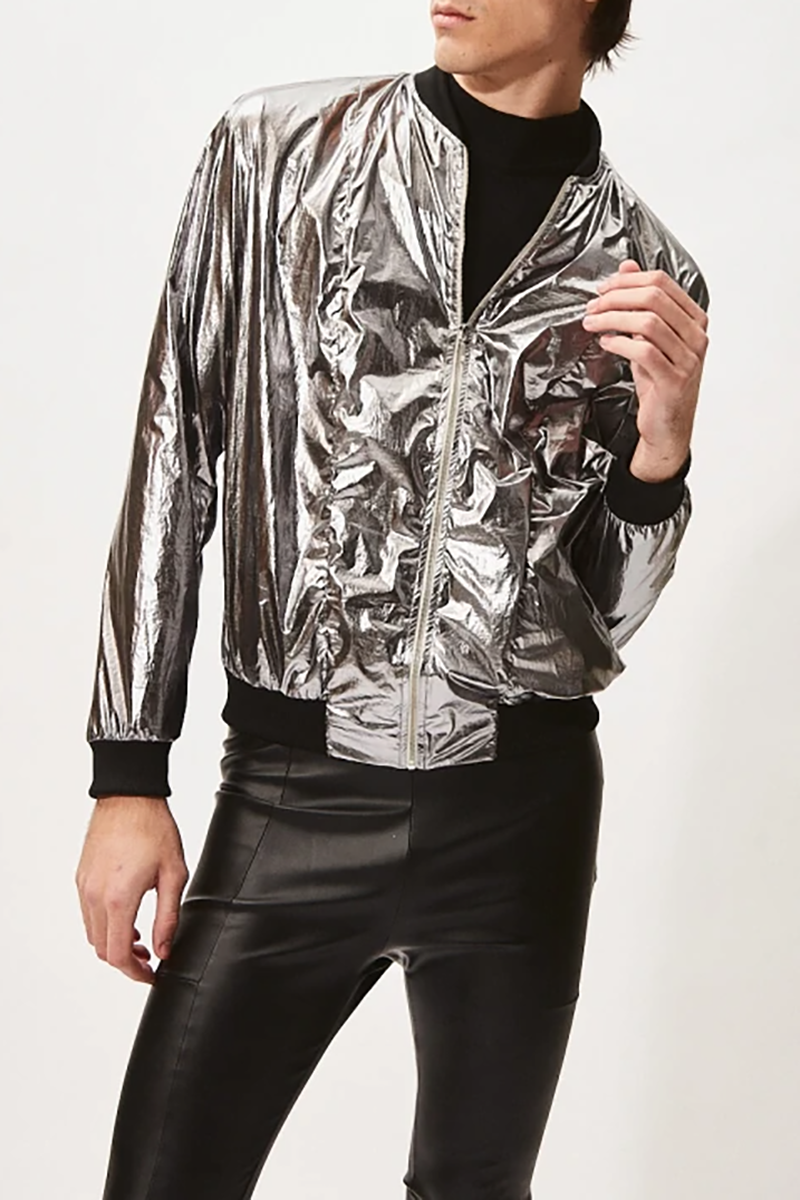 Laser Metallic Zipper Sliver Festival Jacket Pre-Order