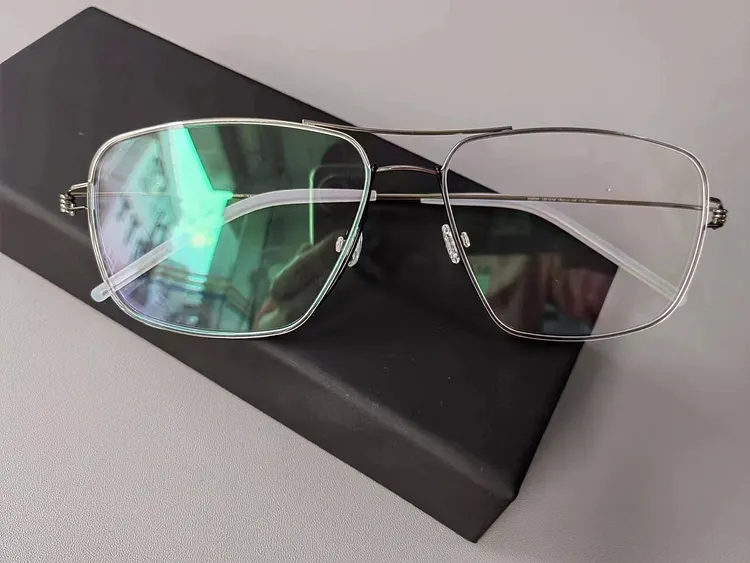 Denmark Brand Screwless Glasses Frame Ultralight Titanium Eyeglasses ...
