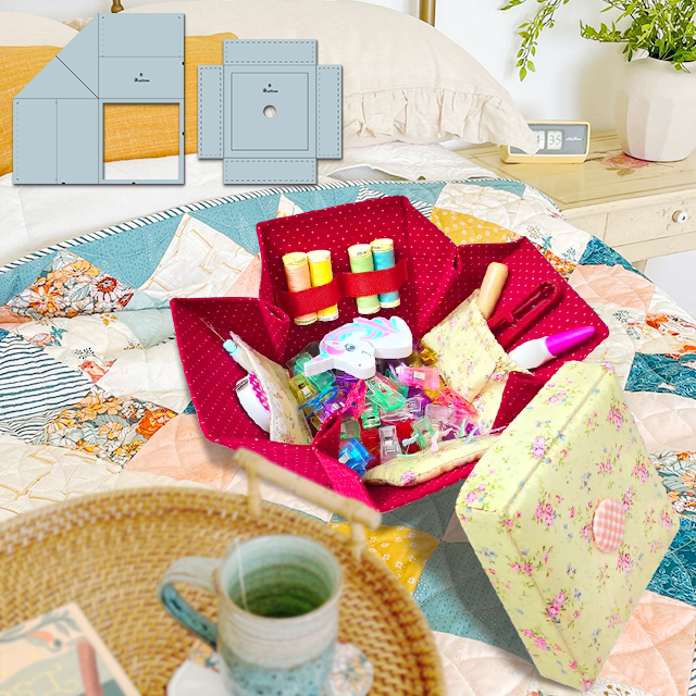 DIY Sewing Treasure Cube Sewing Templates - With Tutorial