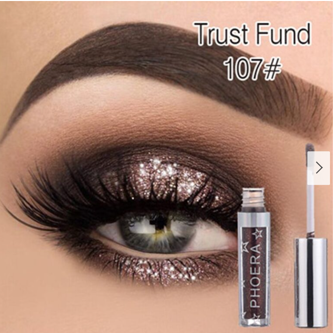 PHOERA Shiny Eye Liner Pen Metallic Diamond Eyeshadow Palette Long ...