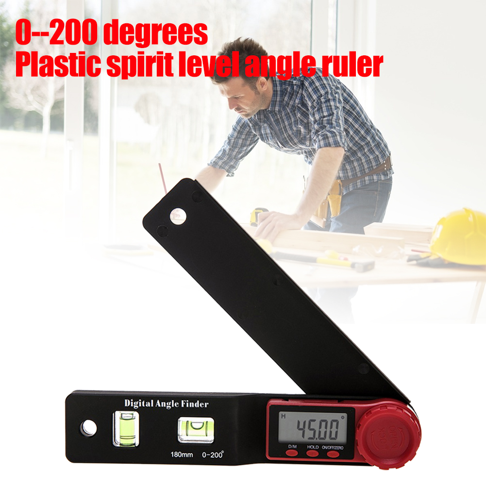 180mm Digital Protractor Angle Finder Inclinometer Electronic Level ...