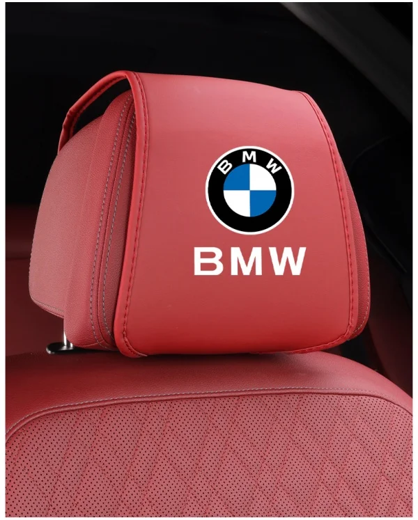 Car Seat Headrest Leather Cover Seat Head Cap