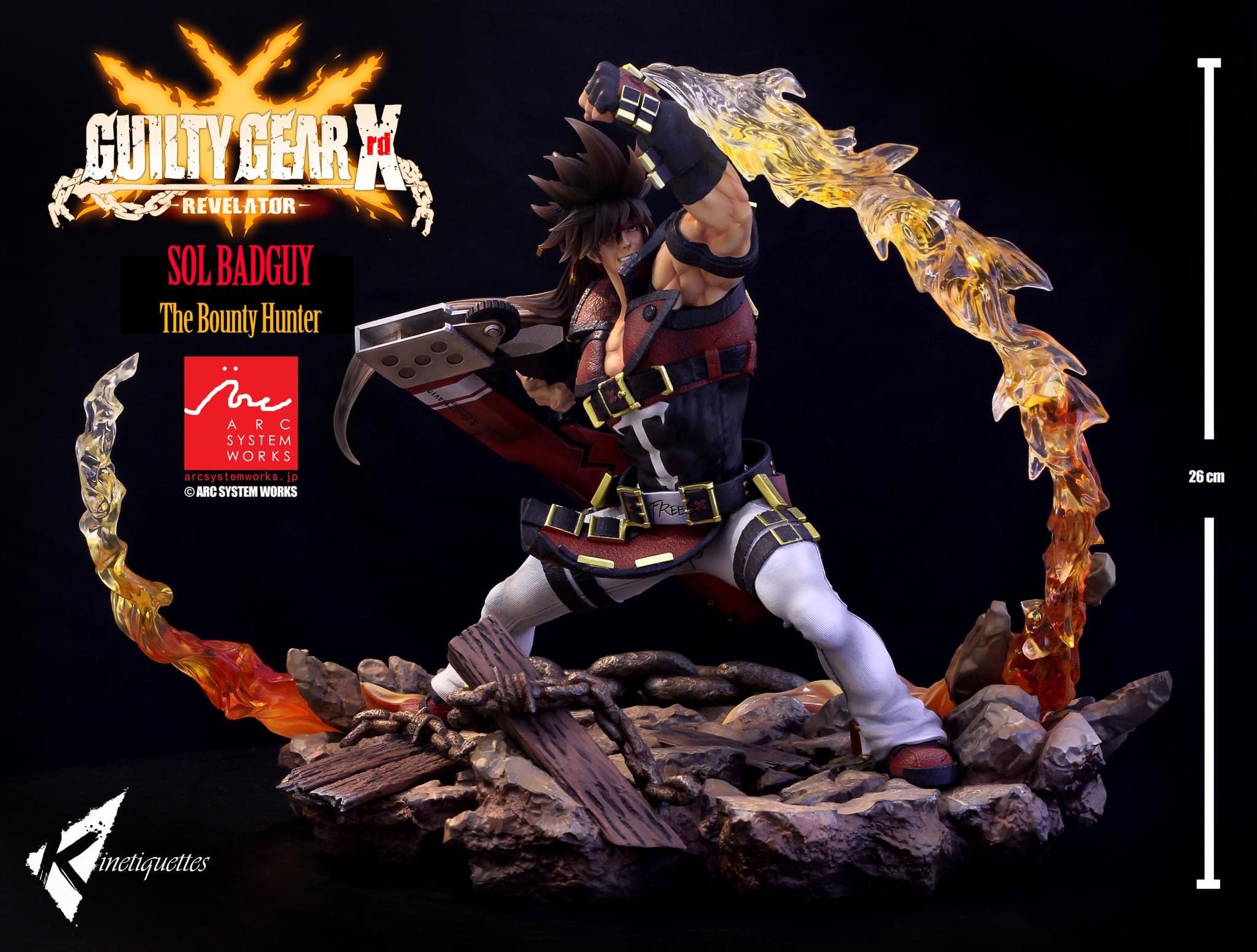 1/7 Scale Licensed Sol Badguy - Guilty Gear Resin Statue ...