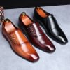 Classic Men's Side Lace-Up Formal Business Oxford Dress Shoes